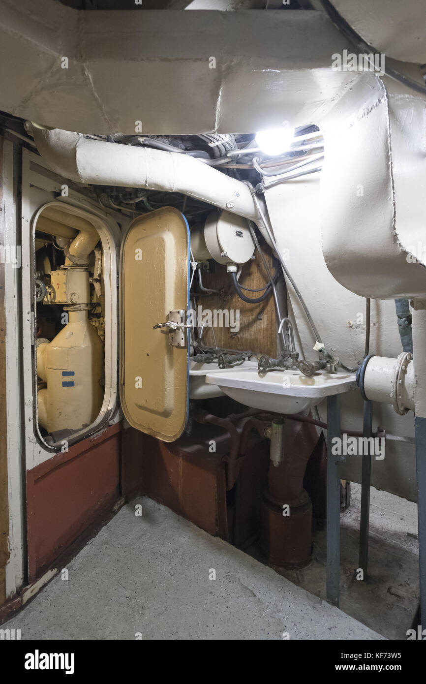 The submarine U-434 in Hamburg, Germany, which left the Russian ...