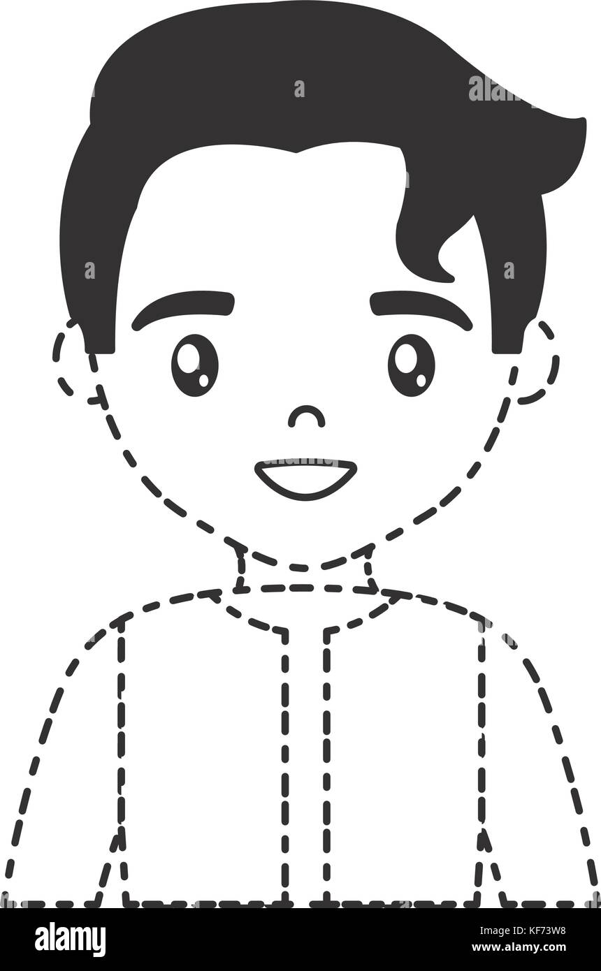 cartoon man icon over white background vector illustration Stock Vector ...