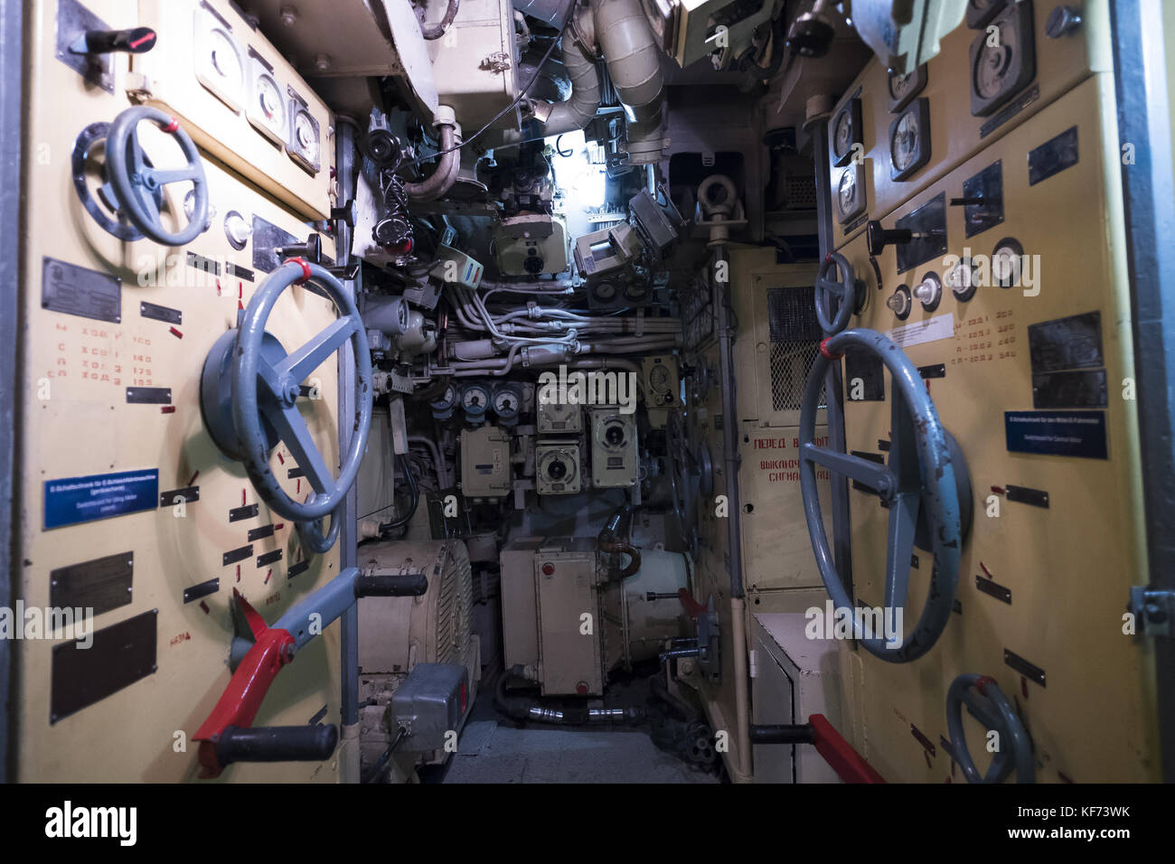 The submarine U-434 in Hamburg, Germany, which left the Russian ...