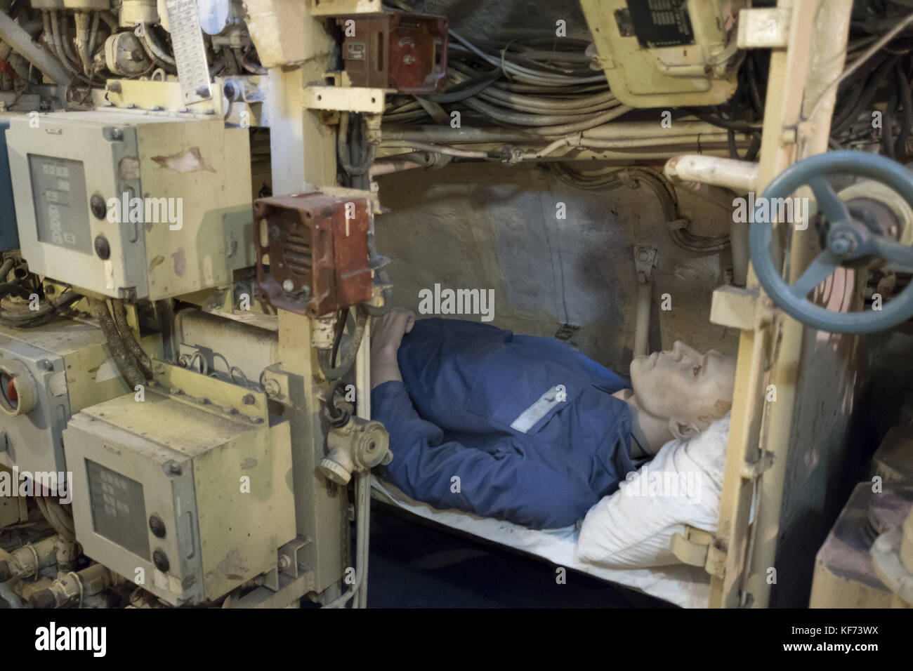 The submarine U-434 in Hamburg, Germany, which left the Russian ...