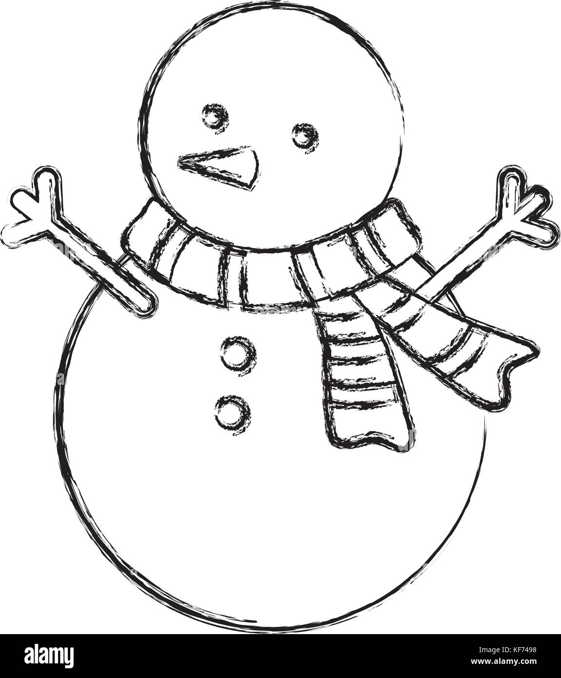snowman icon over white background vector illustration Stock Vector ...