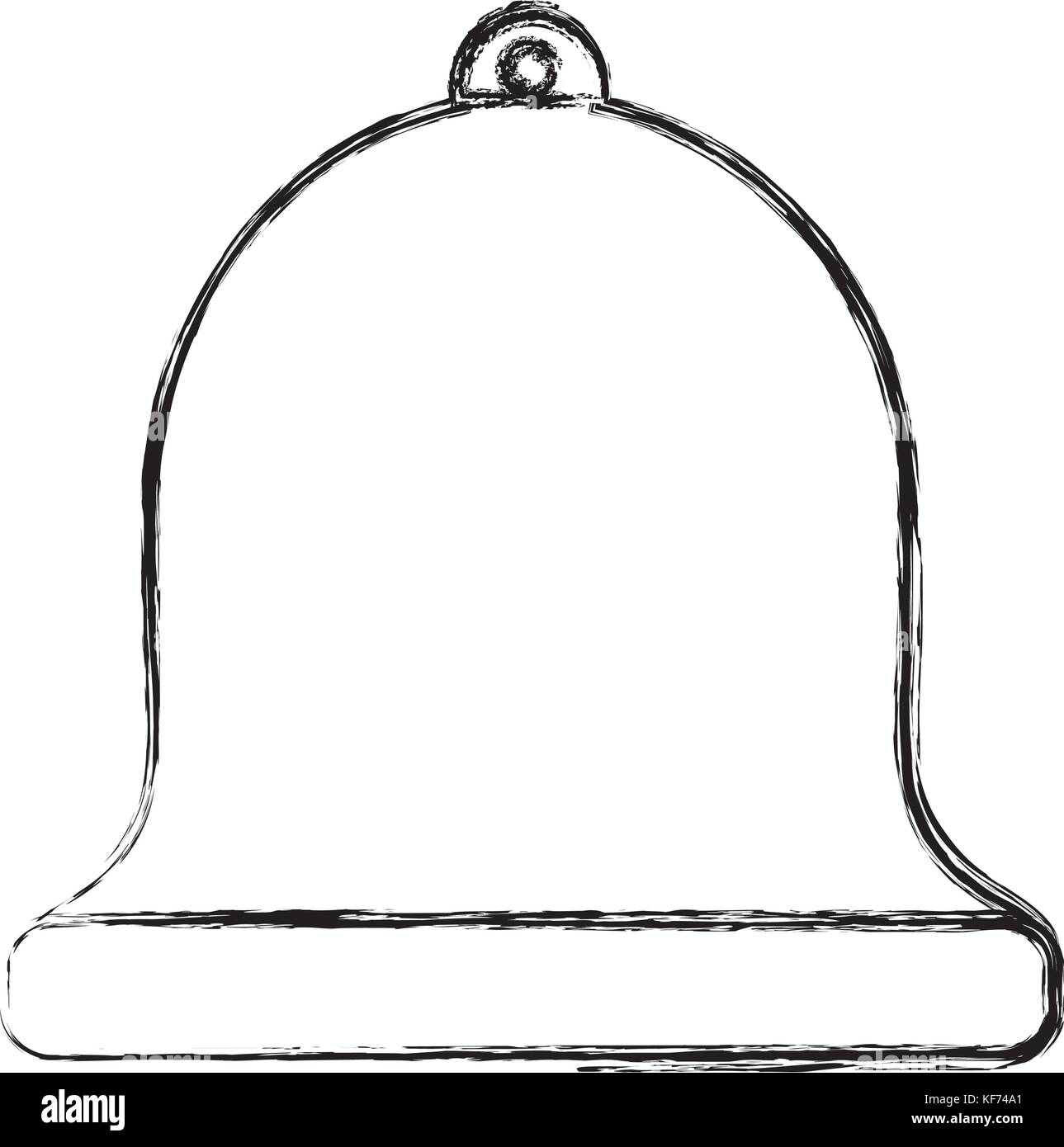 bell icon over white background vector illustration Stock Vector Image ...