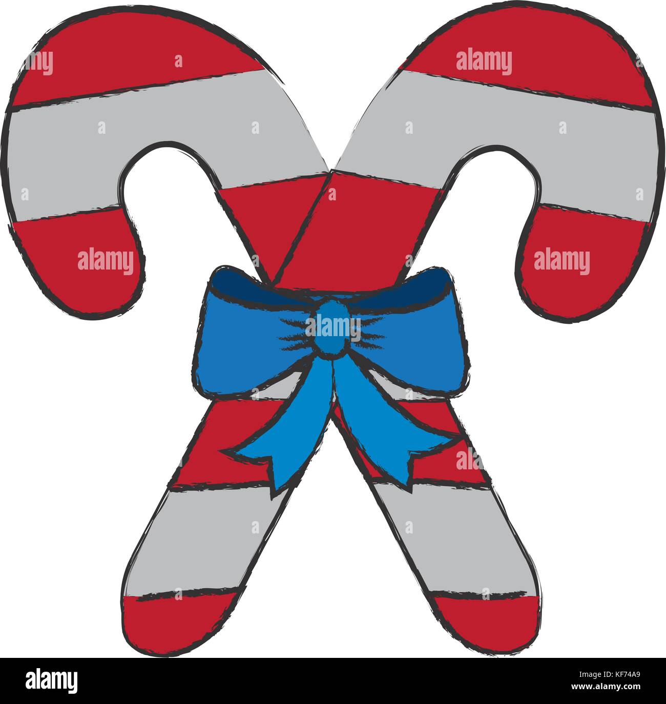 christmas sticks icon over white background vector illustration Stock ...