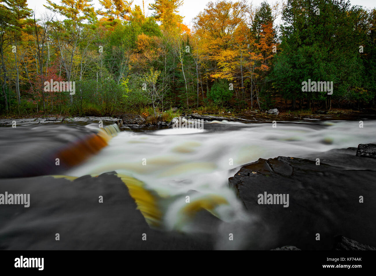 Autumn Color Waterfall Stock Photo - Alamy