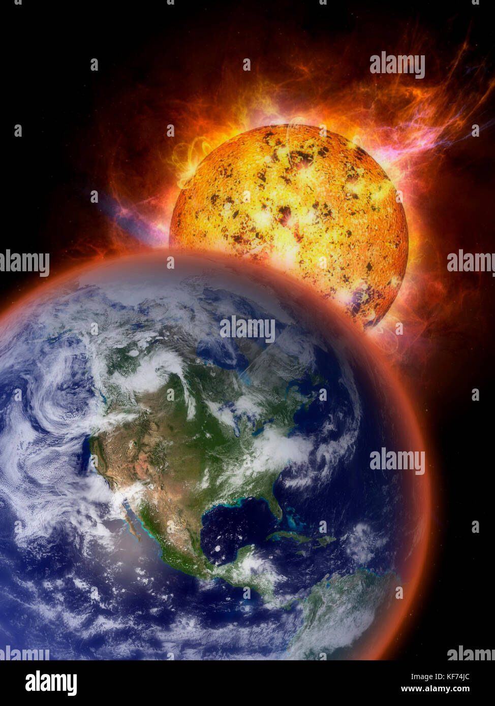 Sun warming earth hi-res stock photography and images - Alamy