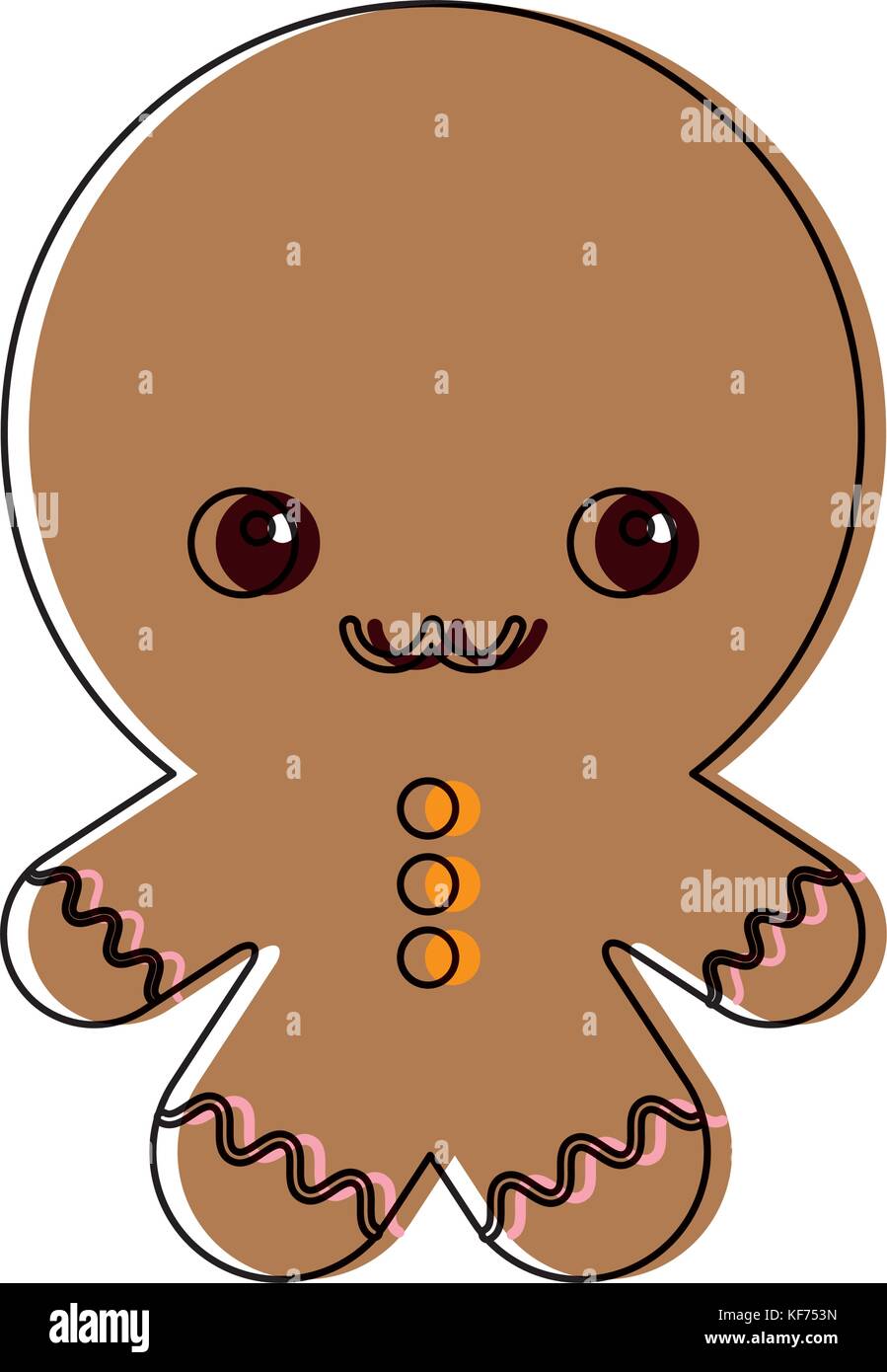 ginger man icon over white background vector illustration Stock Vector ...