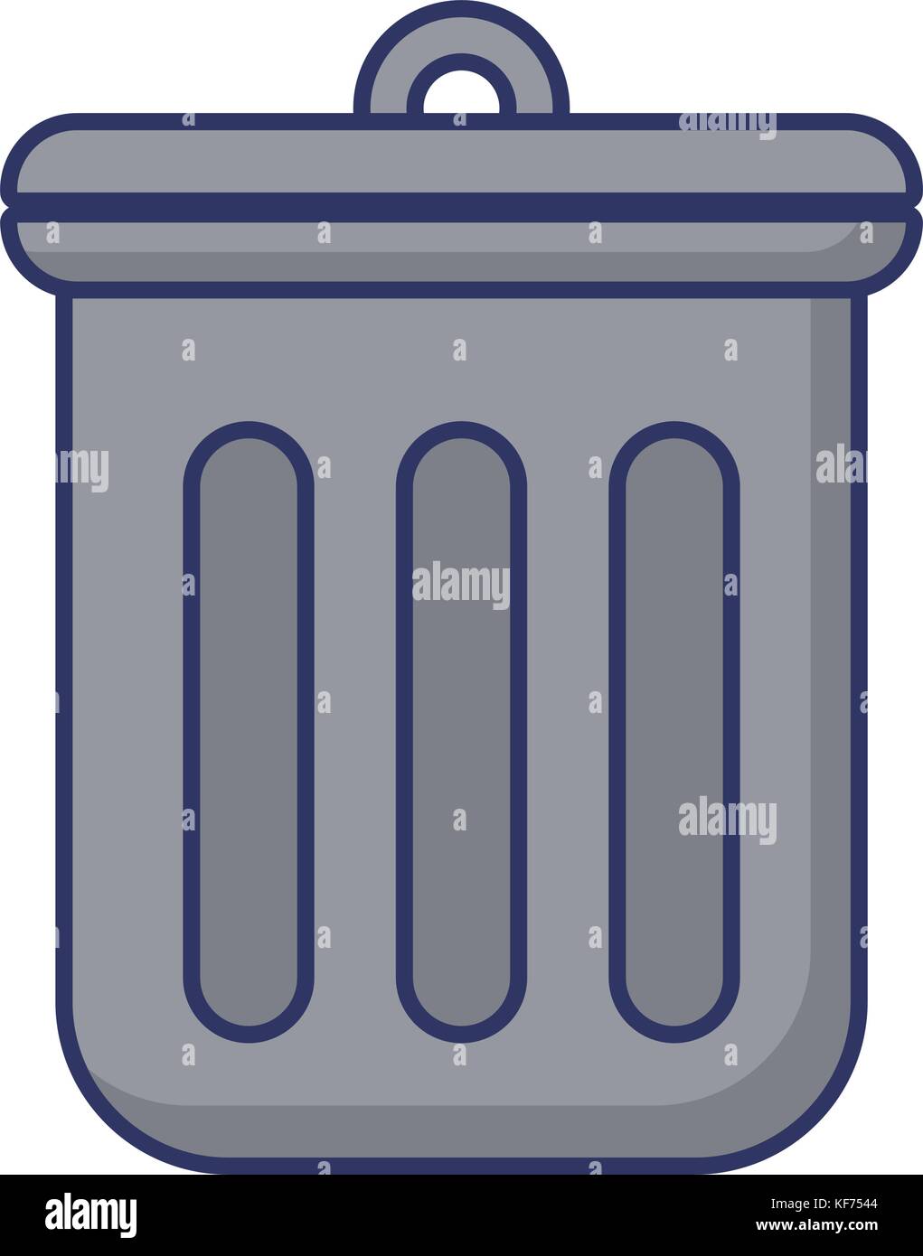 trash icon over white background vector illustration Stock Vector Image ...