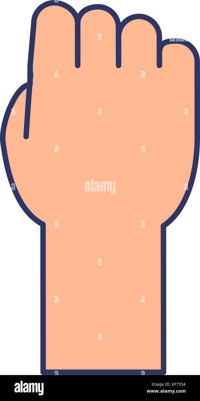 human hand with icon over white background vector illustration Stock ...