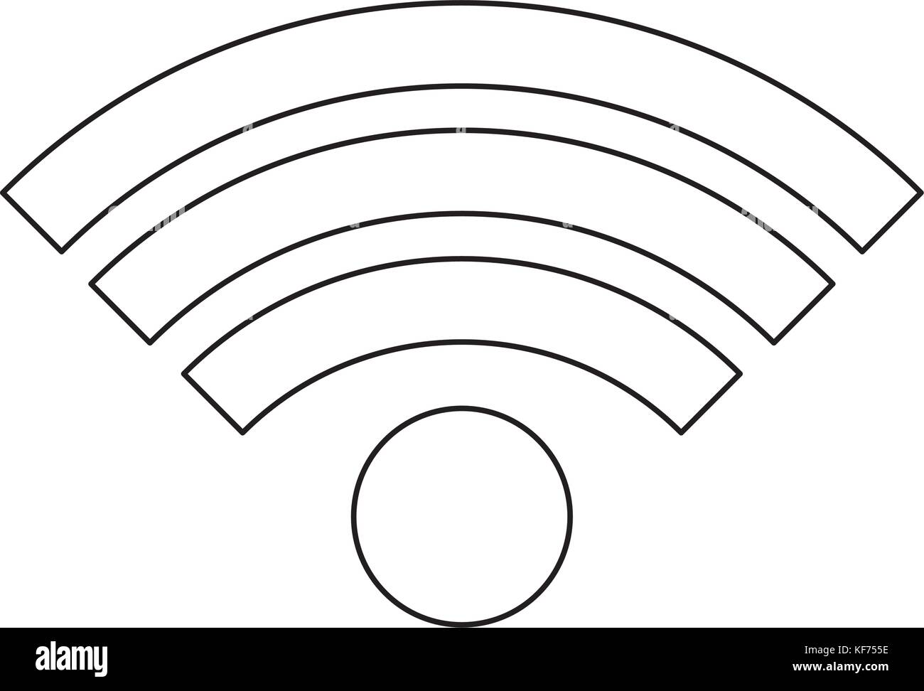 wireless symbol icon over white background vector illustration Stock ...