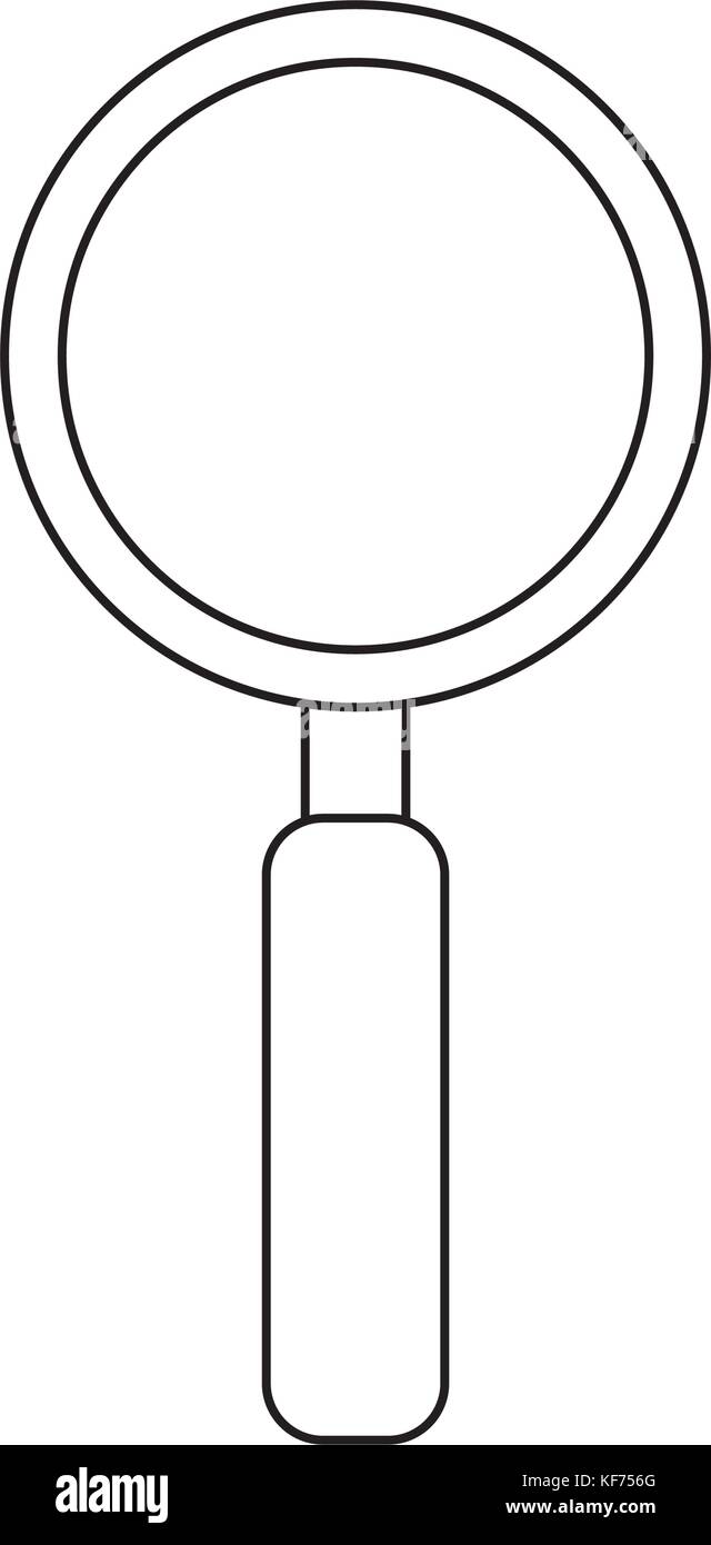 magnifying glass icon over white background vector illustration Stock ...