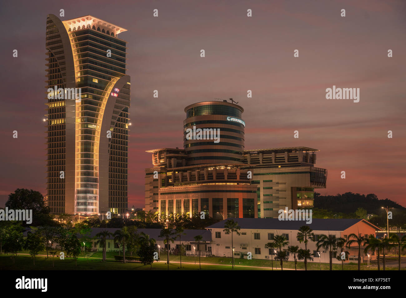 View Of Modern Building at Putrajaya during sunset. Putrajaya is the ...