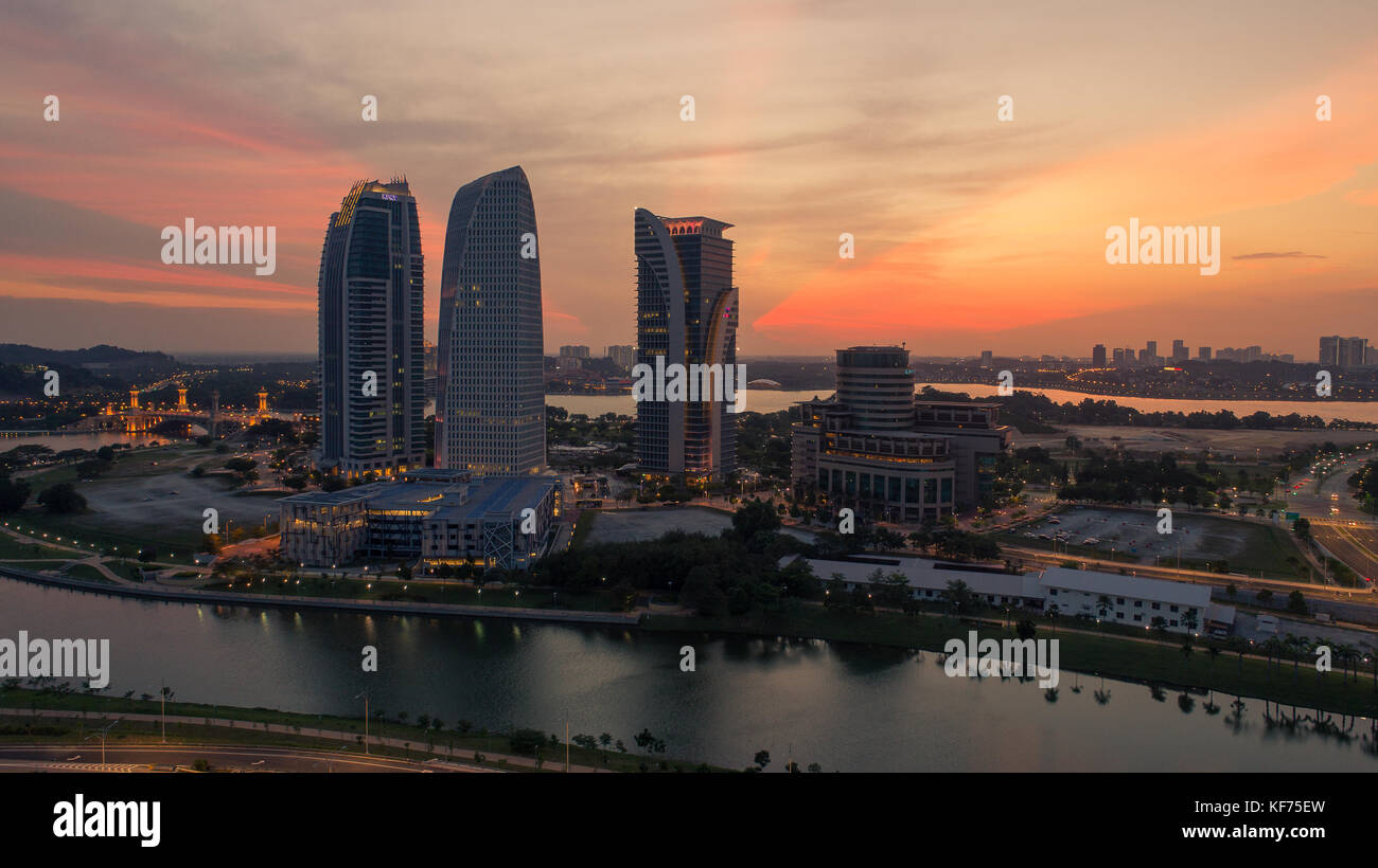 View Of Modern Building at Putrajaya during sunset. Putrajaya is the ...