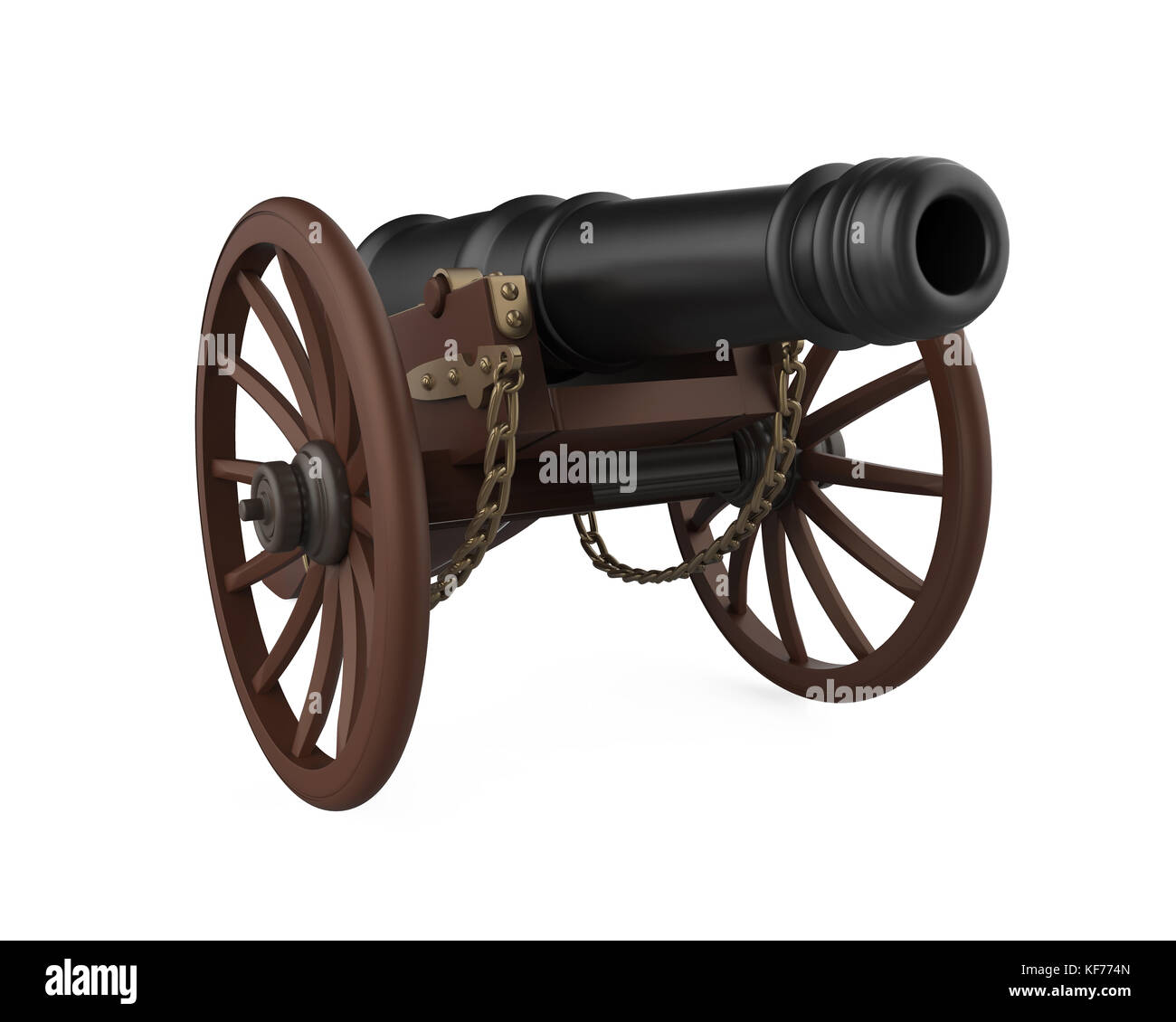 Old Cannon Isolated Stock Photo - Alamy