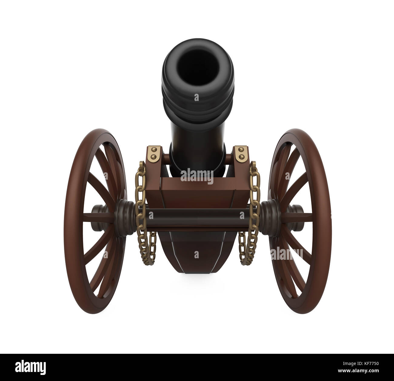 Old Cannon Isolated Stock Photo - Alamy