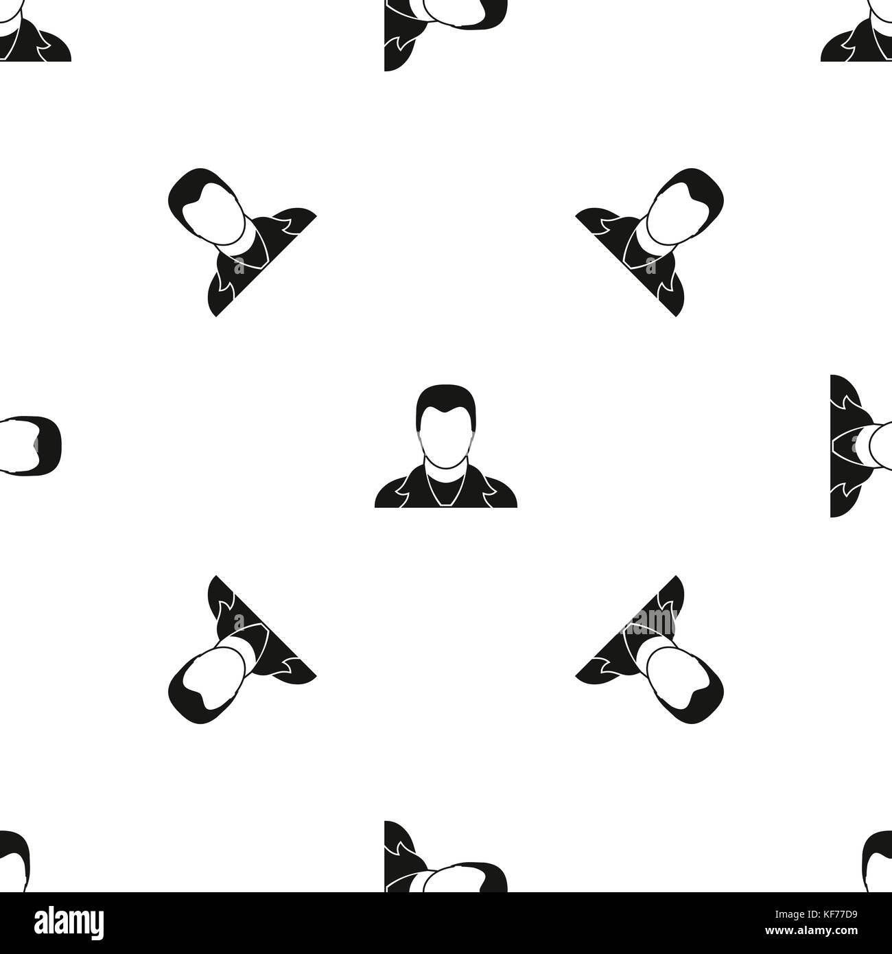 User pattern seamless black Stock Vector Image & Art - Alamy