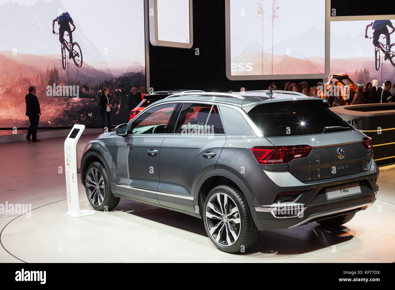 Frankfurt, Germany - Sep 20, 2017: New Volkswagen T-Roc SUV at the ...