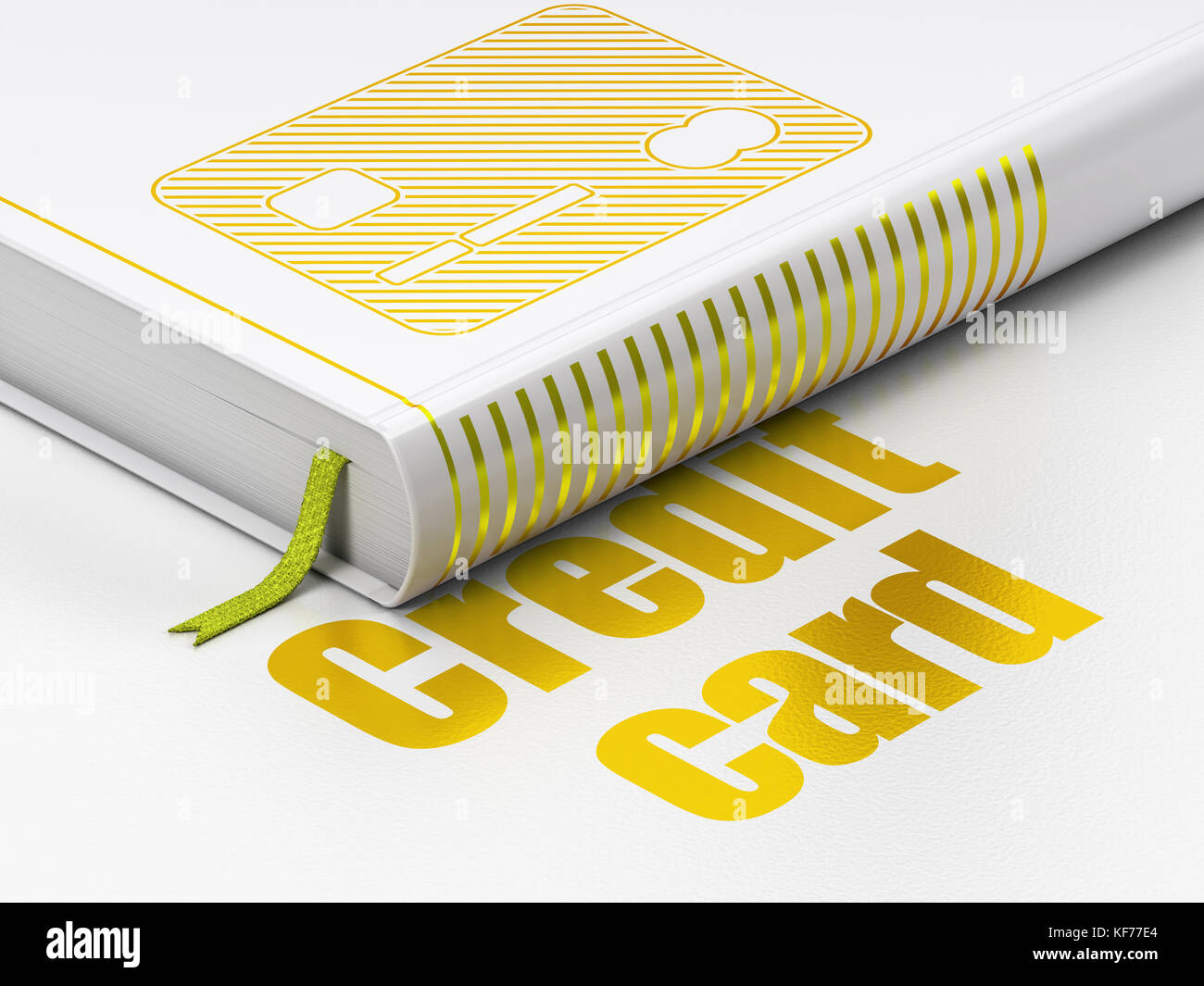 Money concept: book Credit Card, Credit Card on white background Stock ...
