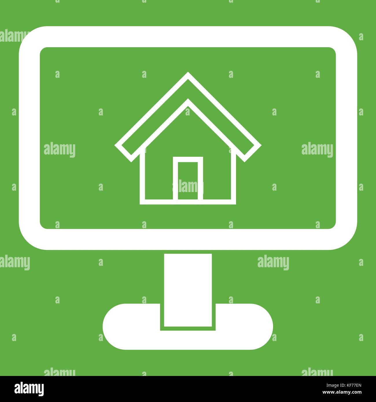 Layout of house icon green Stock Vector Image & Art - Alamy