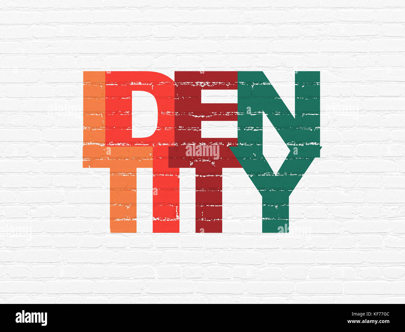 Security concept: Identity on wall background Stock Photo - Alamy