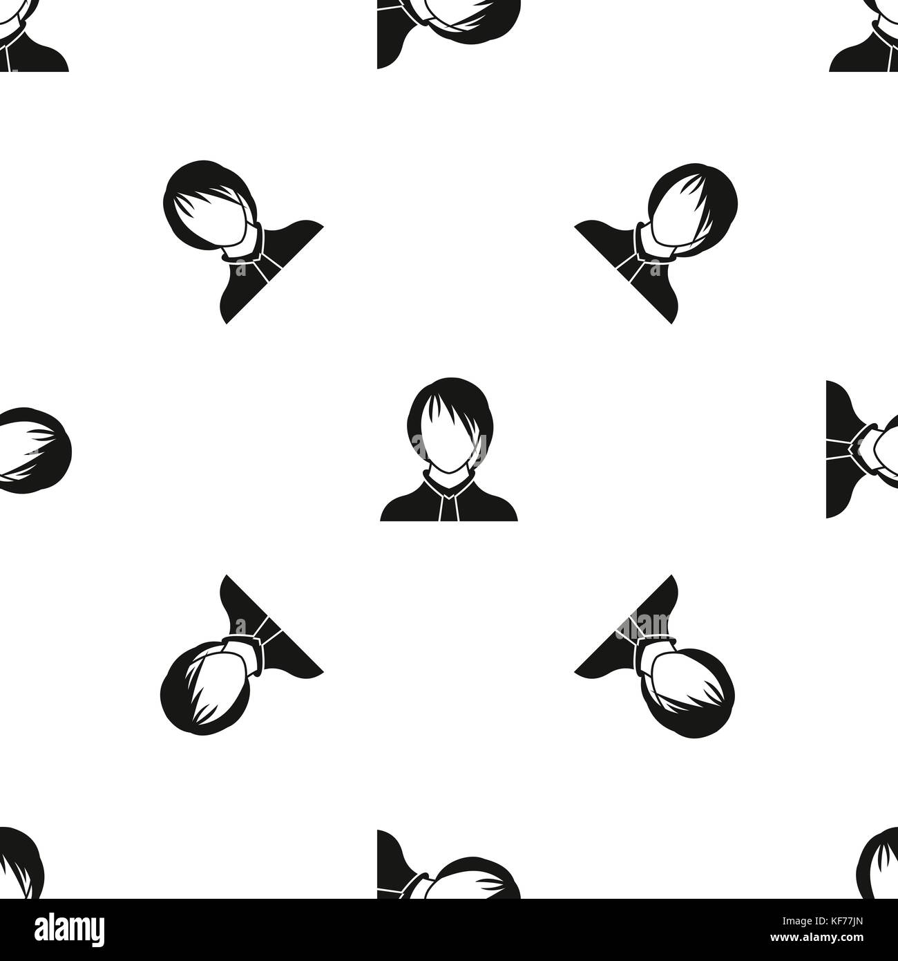 Woman pattern seamless black Stock Vector Image & Art - Alamy