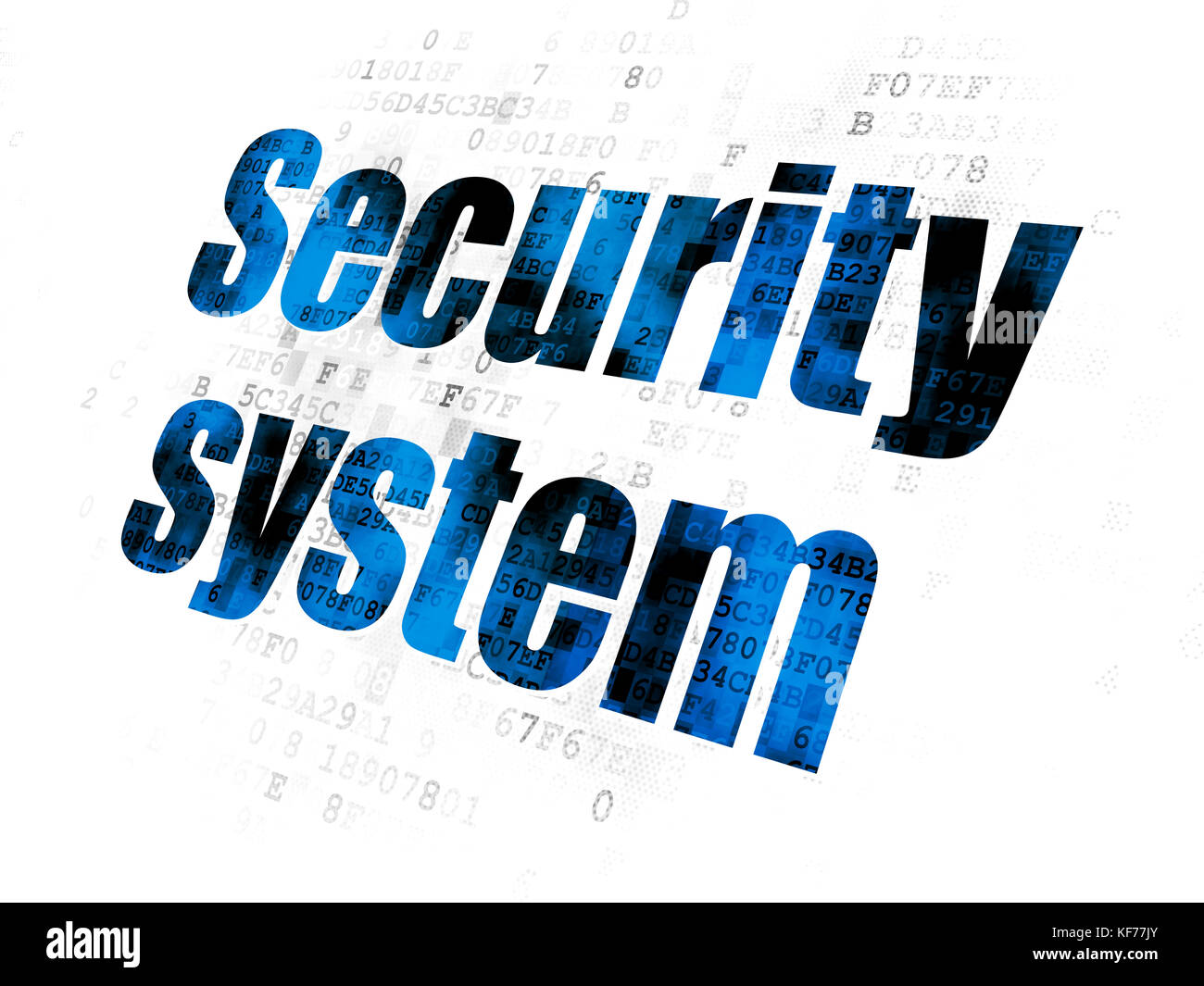 Safety concept: Security System on Digital background Stock Photo - Alamy