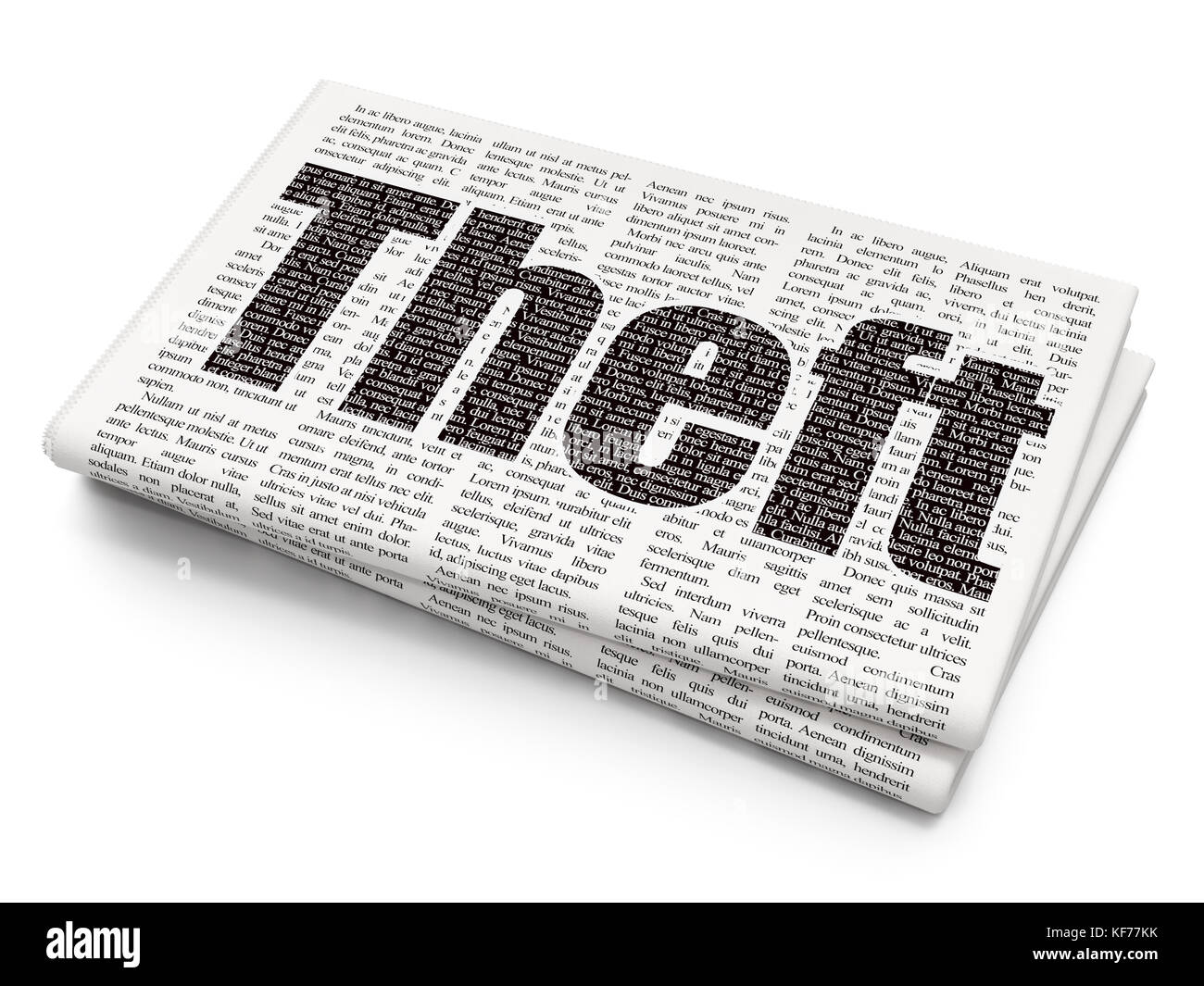 Protection concept: Theft on Newspaper background Stock Photo - Alamy