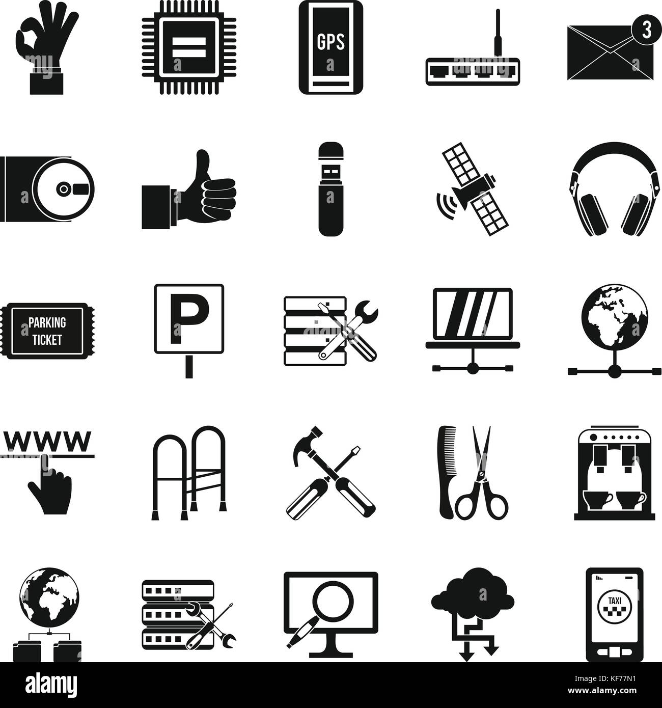 Sustenance icons set, simple style Stock Vector Image & Art - Alamy
