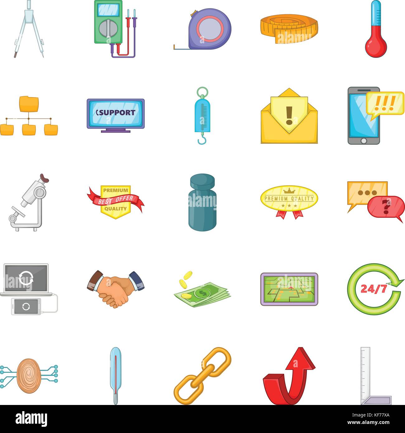 Maintenance icons set, cartoon style Stock Vector Image & Art - Alamy