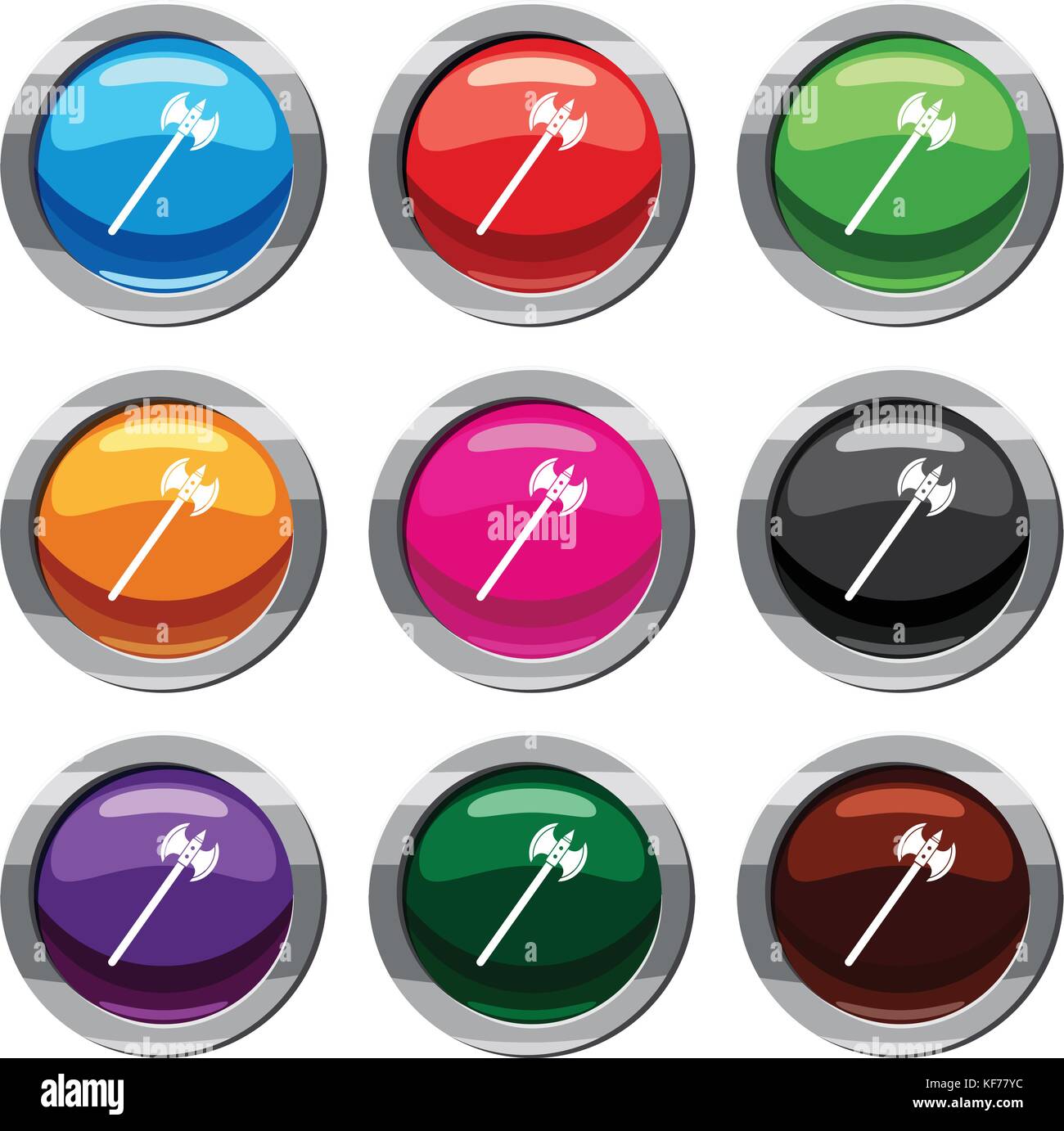 Poleaxe set 9 collection Stock Vector Image & Art - Alamy