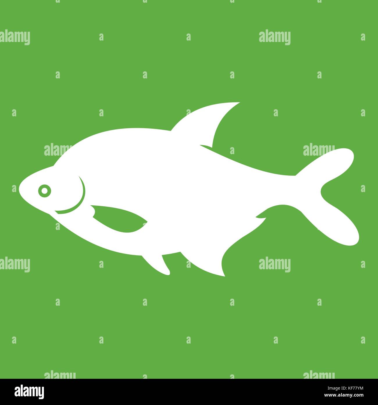Fish icon green Stock Vector Image & Art - Alamy