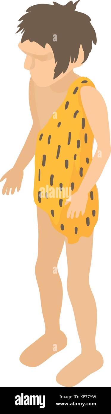 neanderthal icon, isometric style Stock Vector Image & Art - Alamy