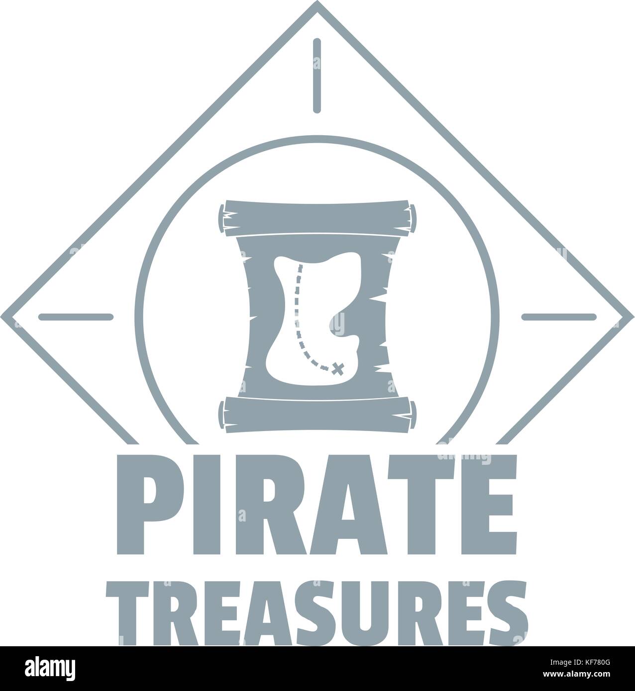 Pirate logo, simple gray style Stock Vector Image & Art - Alamy