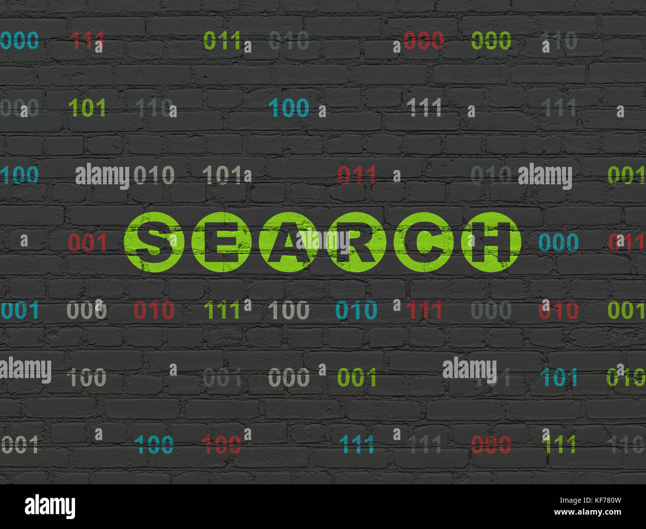 Web design concept: Search on wall background Stock Photo - Alamy