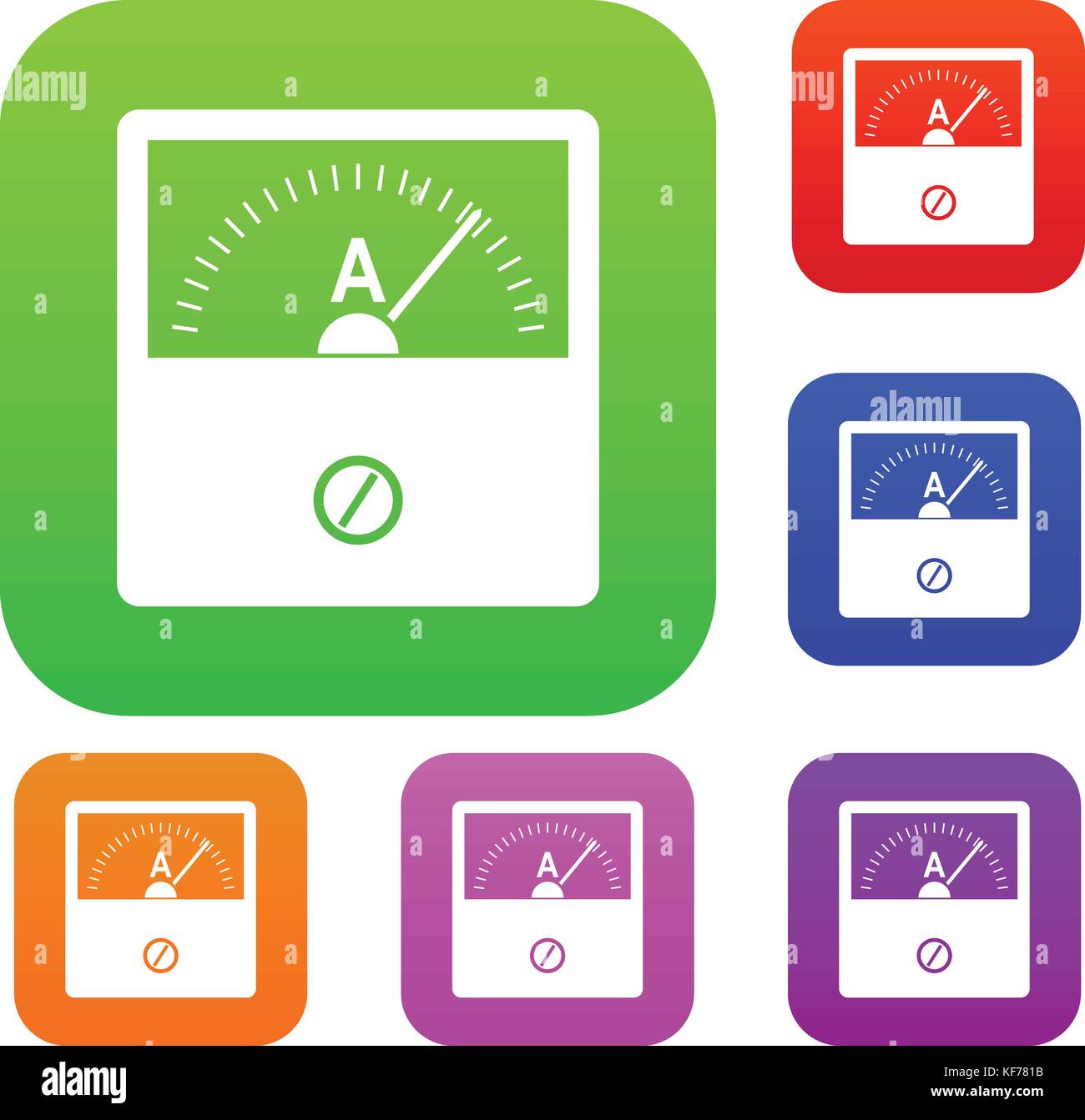 Counter set color collection Stock Vector Image & Art - Alamy