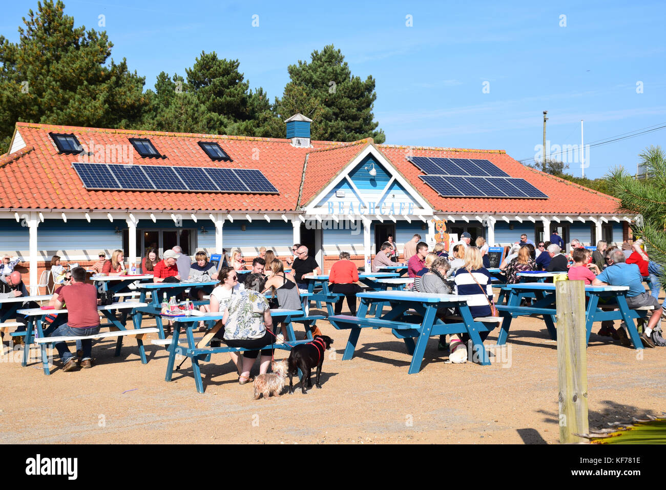 Cafe at Holkham beach, Norfolk Stock Photo - Alamy