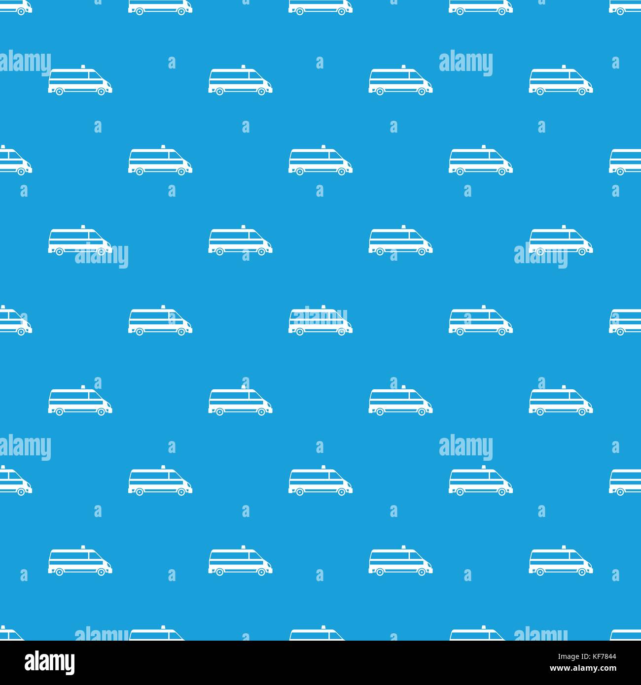 Ambulance car pattern seamless blue Stock Vector Image & Art - Alamy