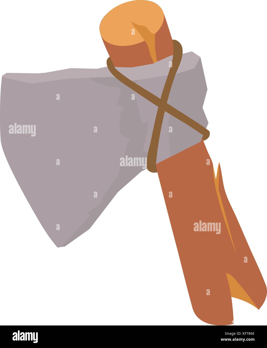 Stone axe icon, isometric style Stock Vector Image & Art - Alamy