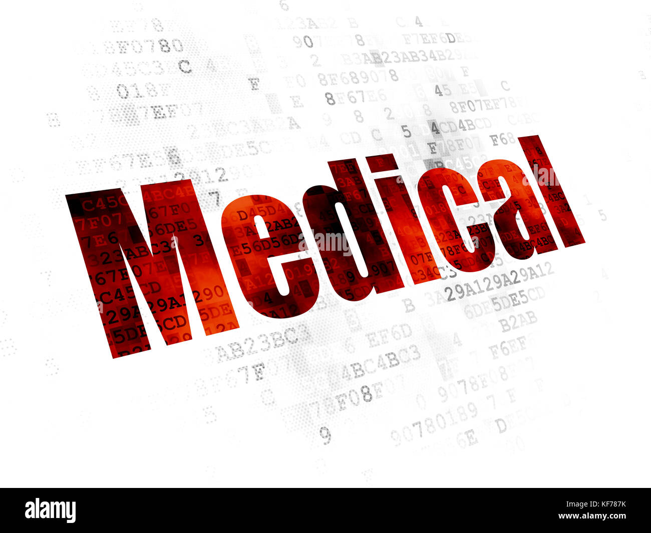 Health concept: Medical on Digital background Stock Photo - Alamy