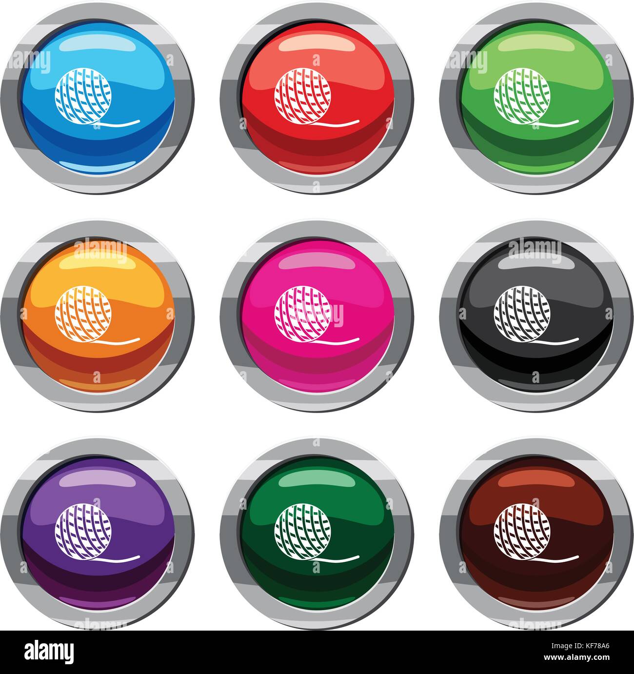 Collection soft yarn Stock Vector Images - Alamy