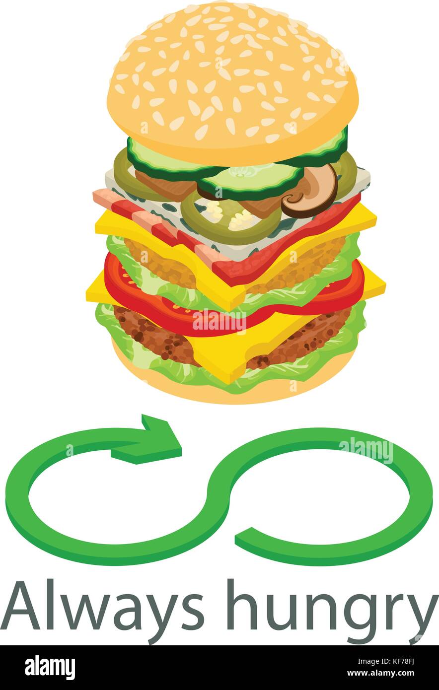 Always hungry Stock Vector Images - Alamy