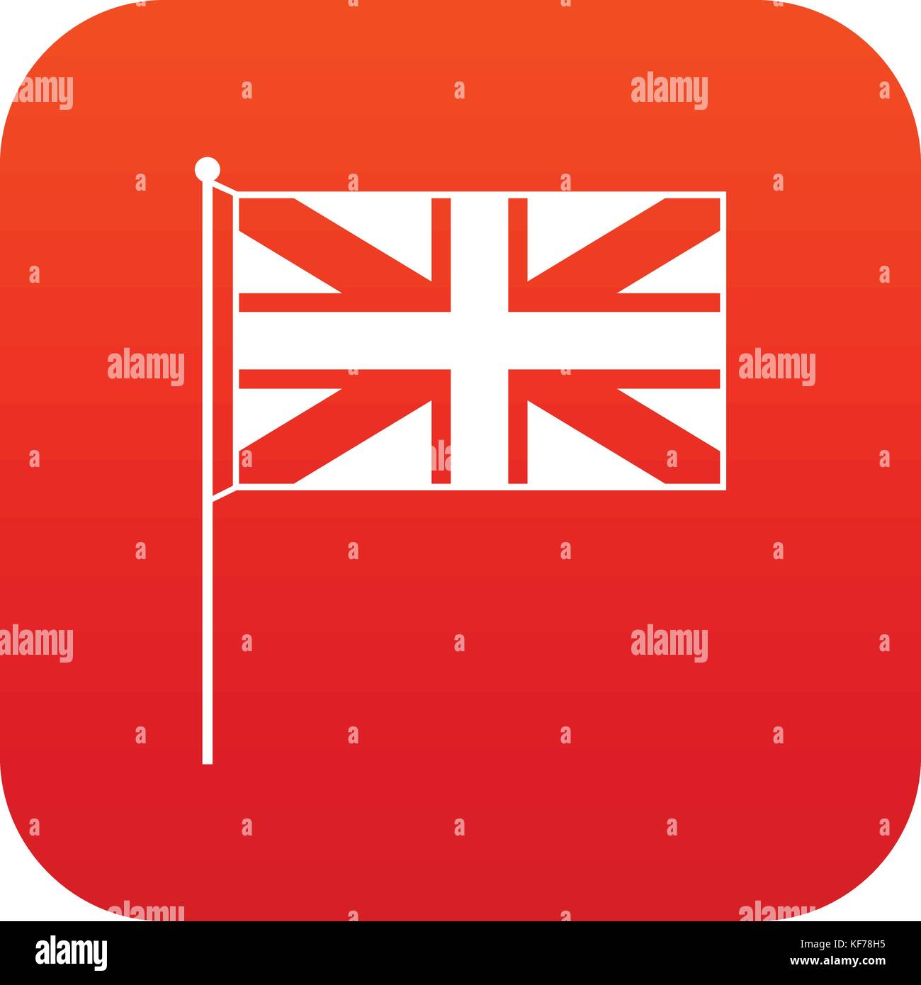 UK flag icon digital red Stock Vector Image & Art - Alamy
