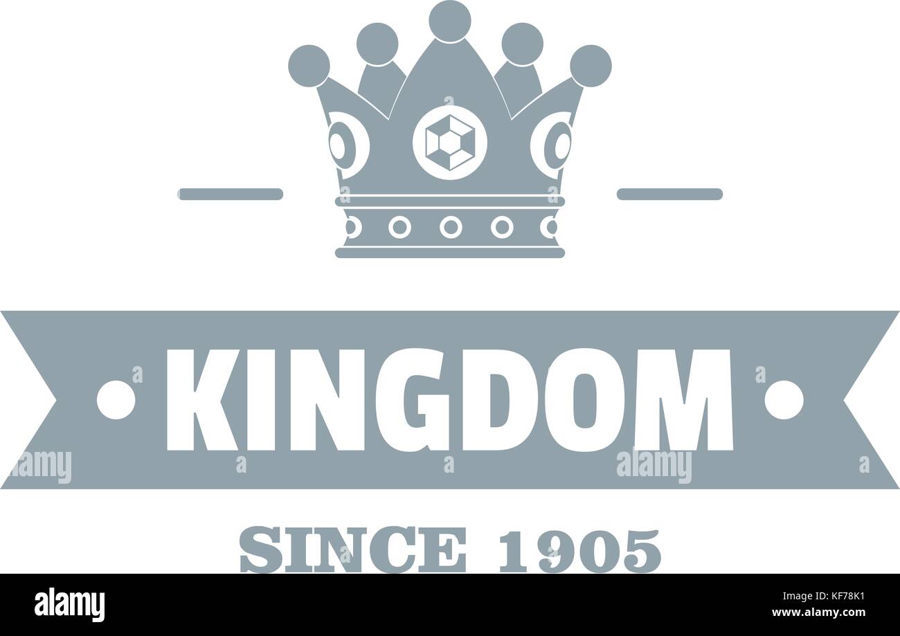 Kingdom logo, simple gray style Stock Vector Image & Art - Alamy