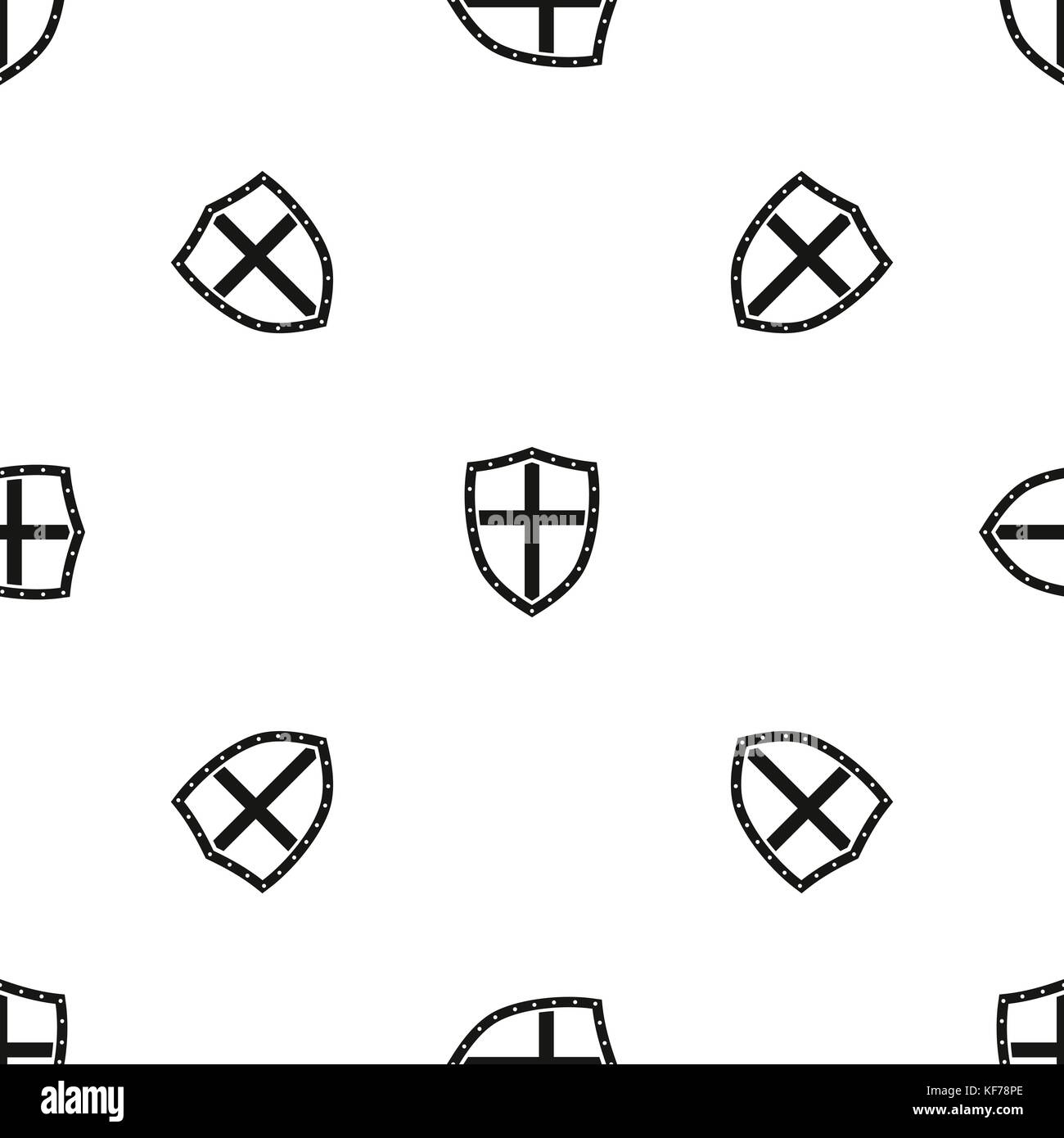 Shield pattern seamless black Stock Vector Image & Art - Alamy