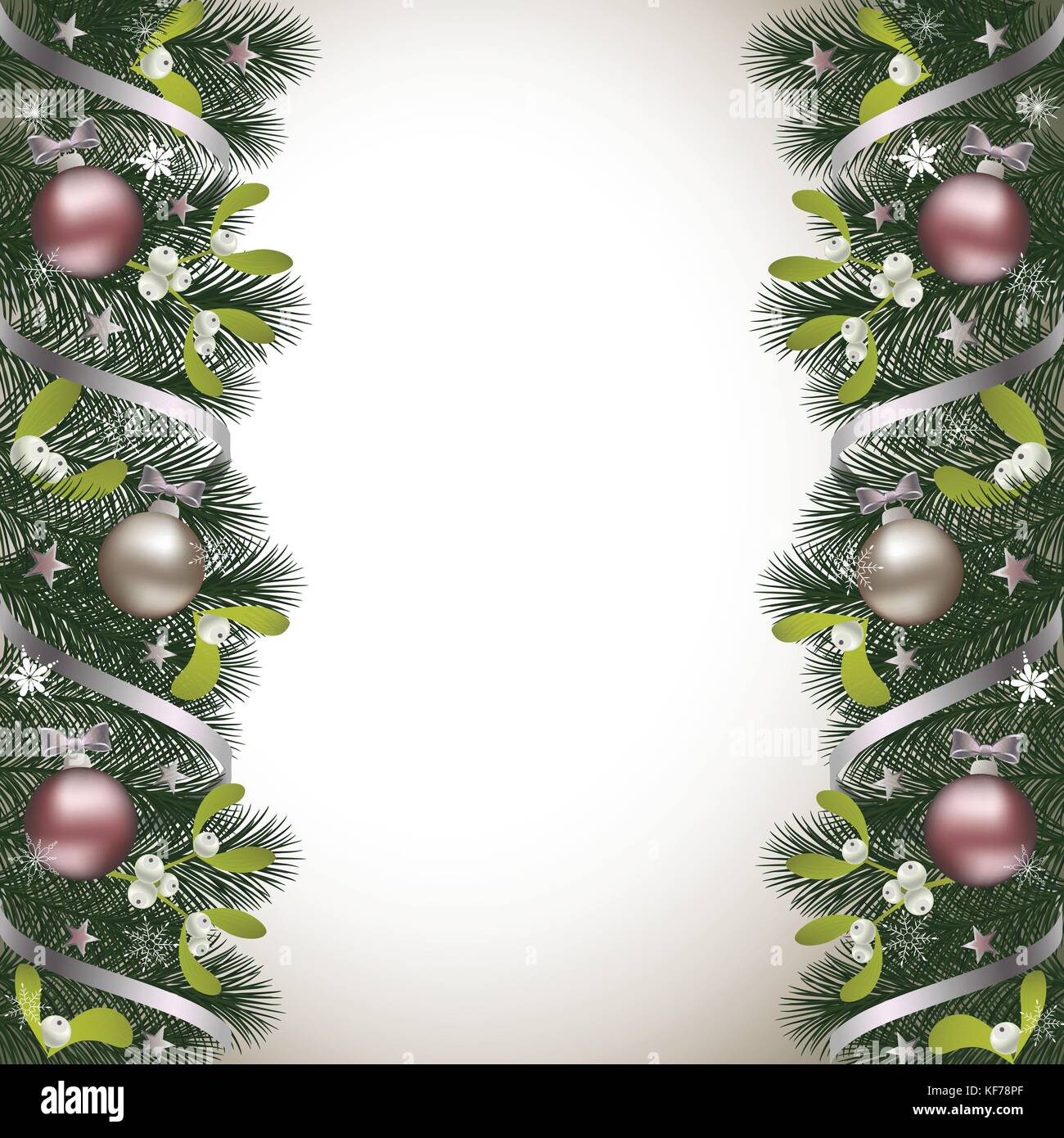 Mistletoe border hi-res stock photography and images - Alamy