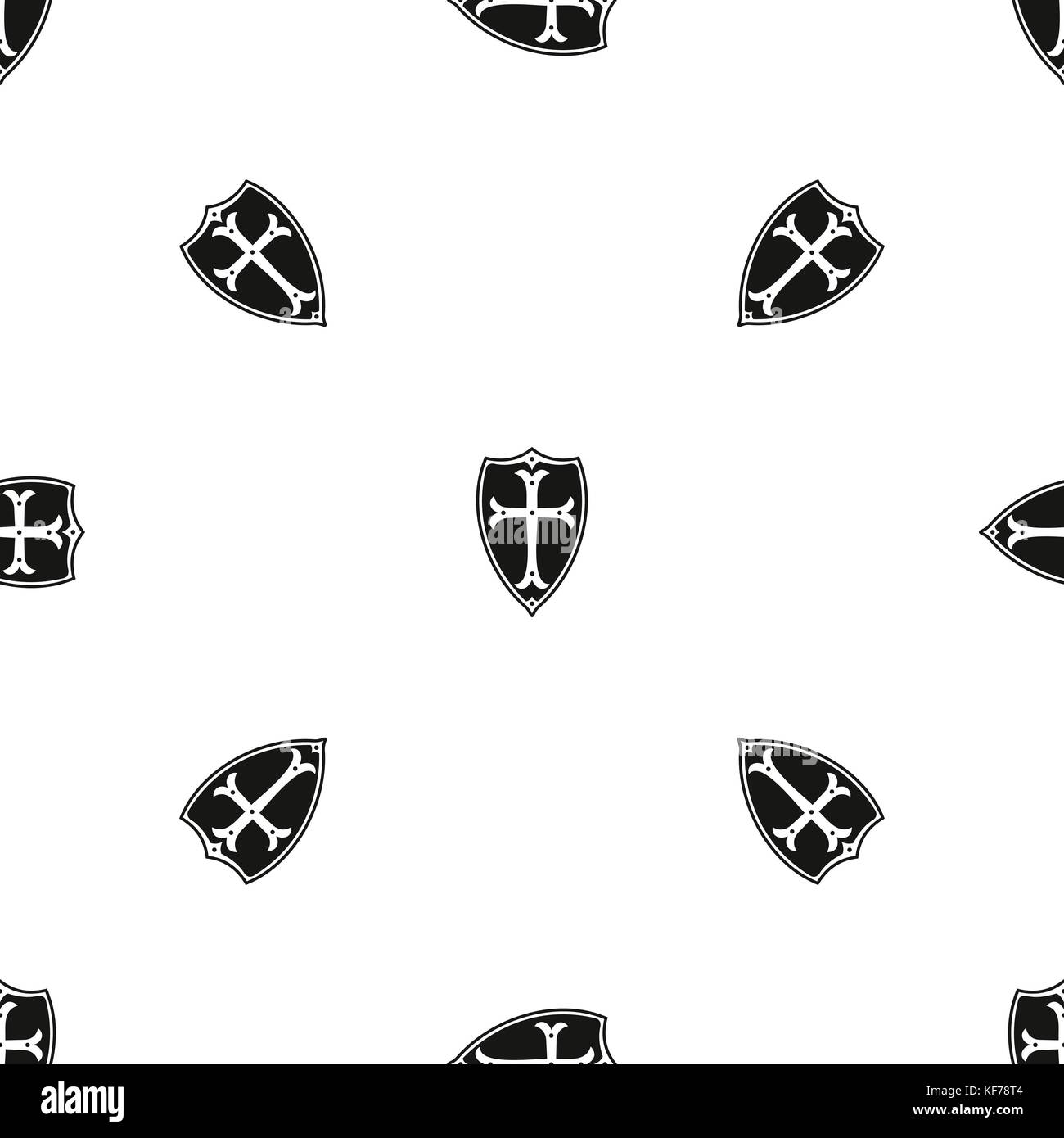 Shield pattern seamless black Stock Vector Image & Art - Alamy