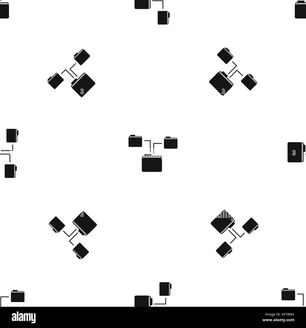 Folders structure pattern seamless black Stock Vector Image & Art - Alamy