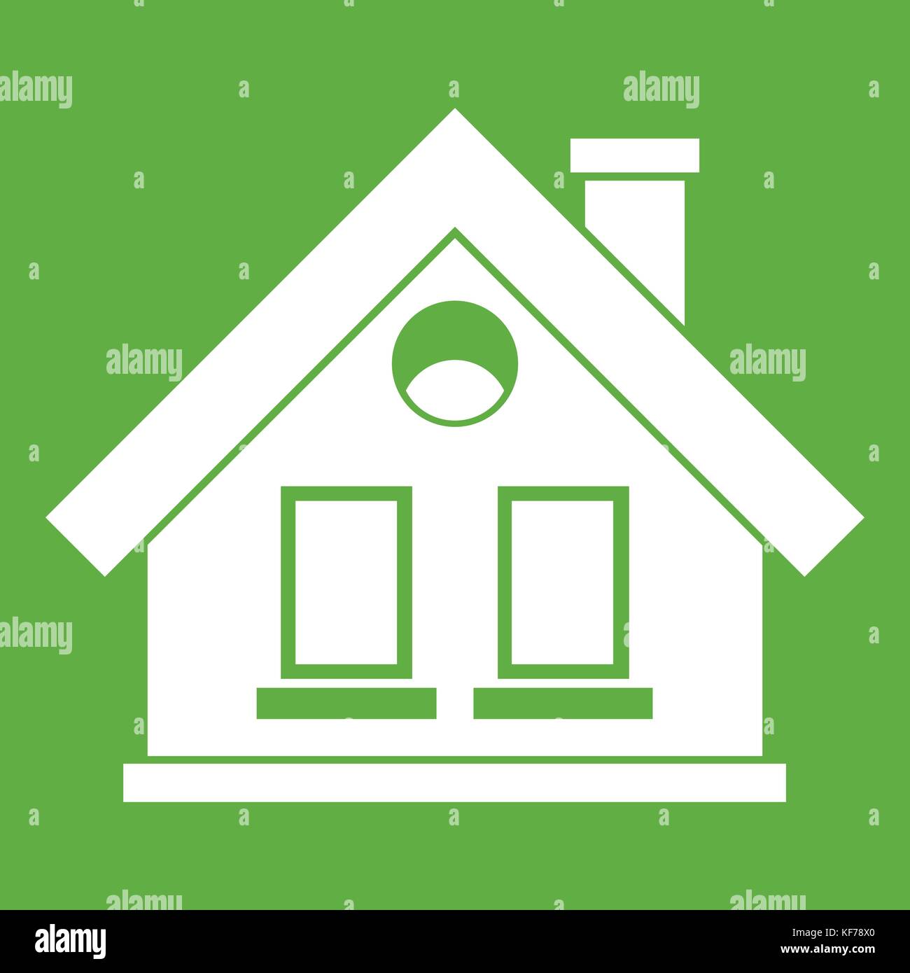 House icon green Stock Vector Image & Art - Alamy