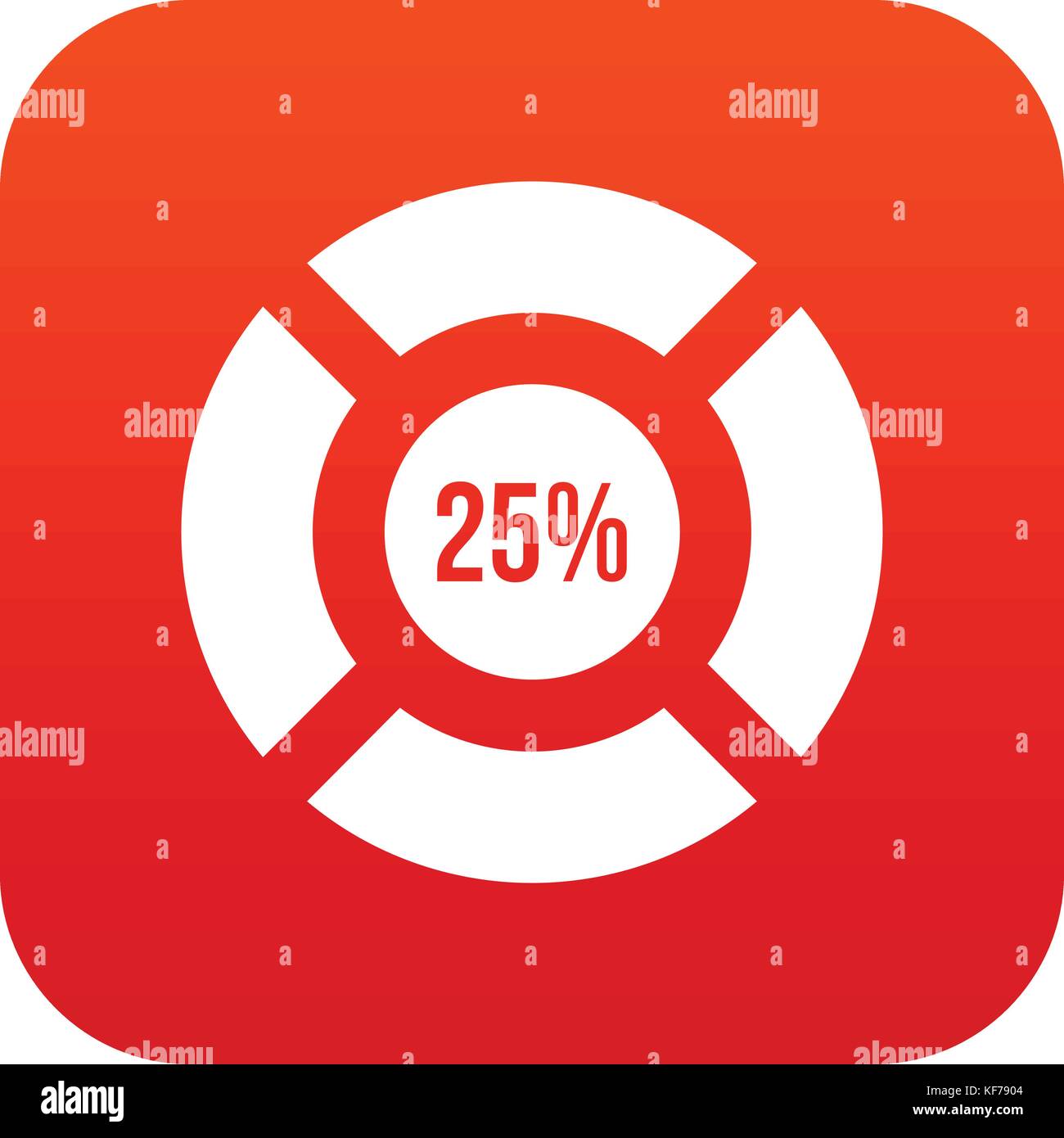 Sign 25 load icon digital red Stock Vector Image & Art - Alamy