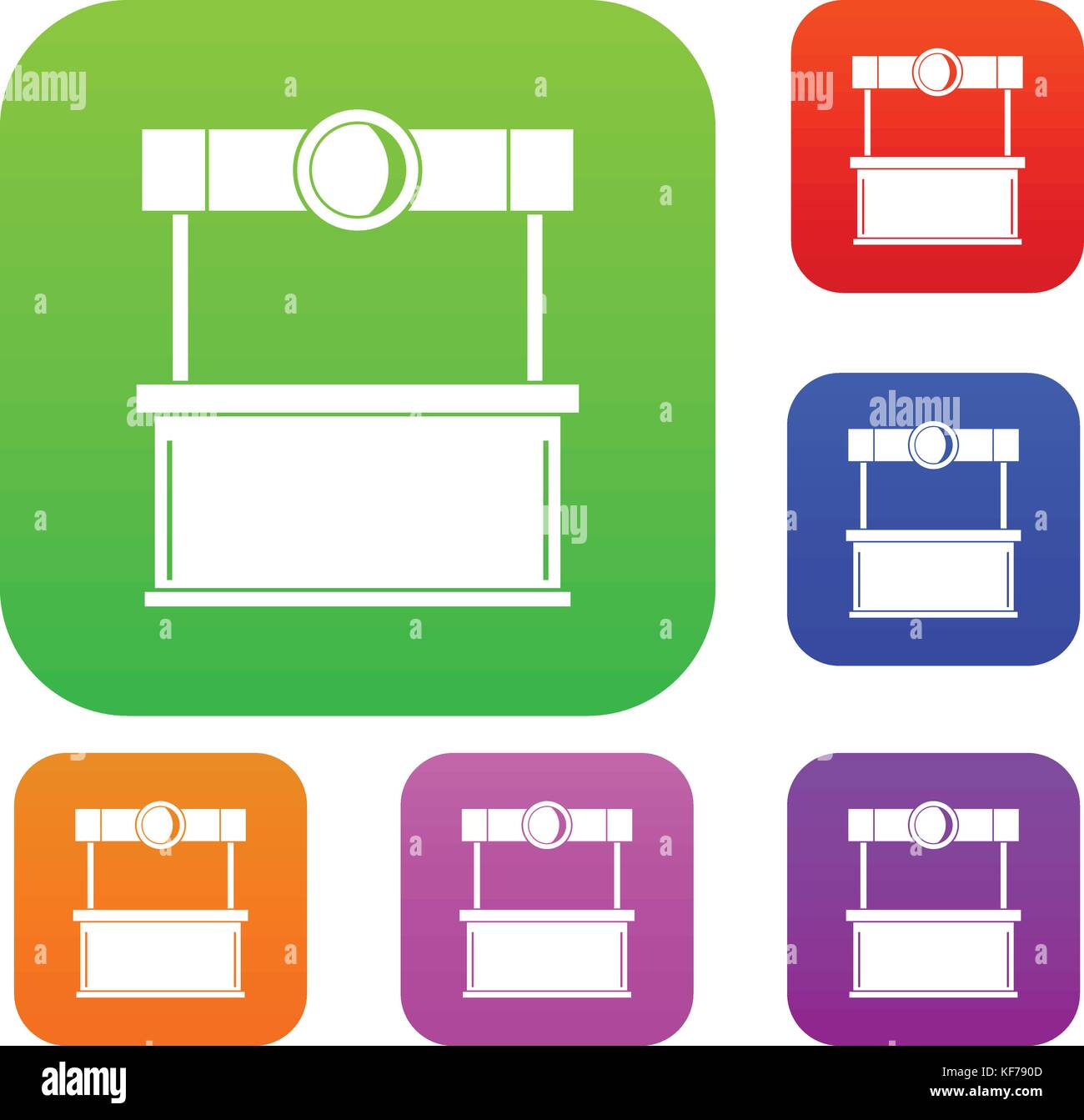 Green wood storefront Stock Vector Images - Alamy