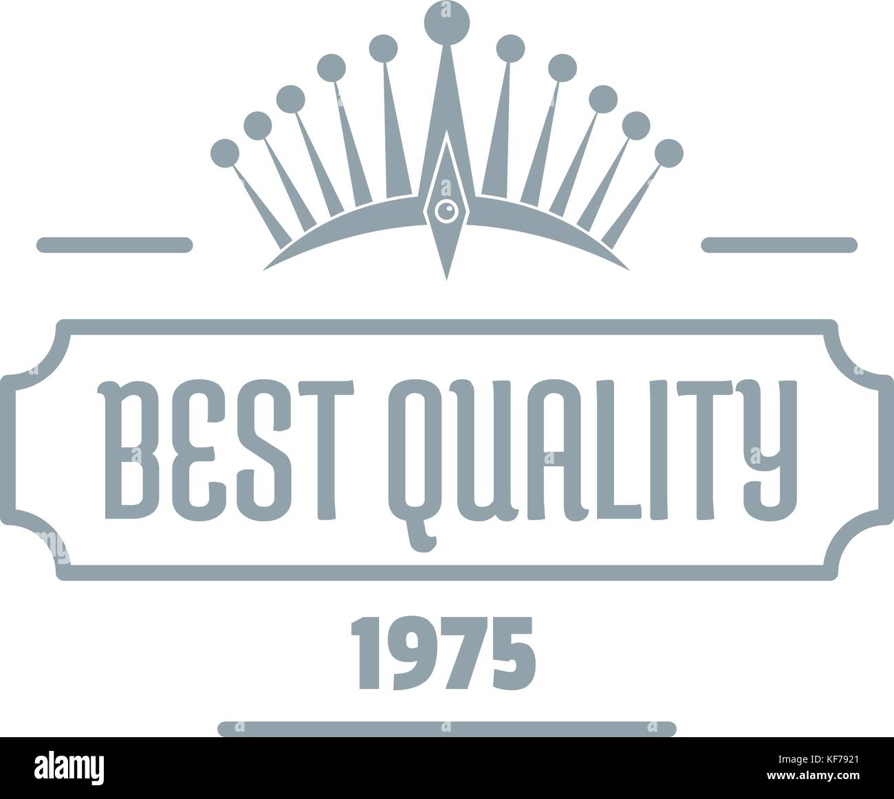 Best quality logo, simple gray style Stock Vector Image & Art - Alamy